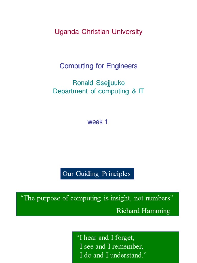 Computing For Engineers PDF | PDF | Matlab | Computer Programming