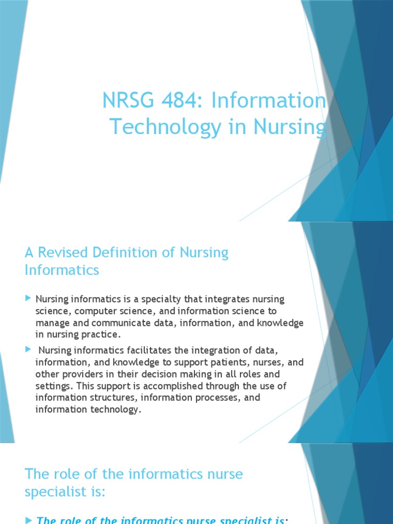 NRSG 484 Chapter 4 | PDF | Information | Computer Science
