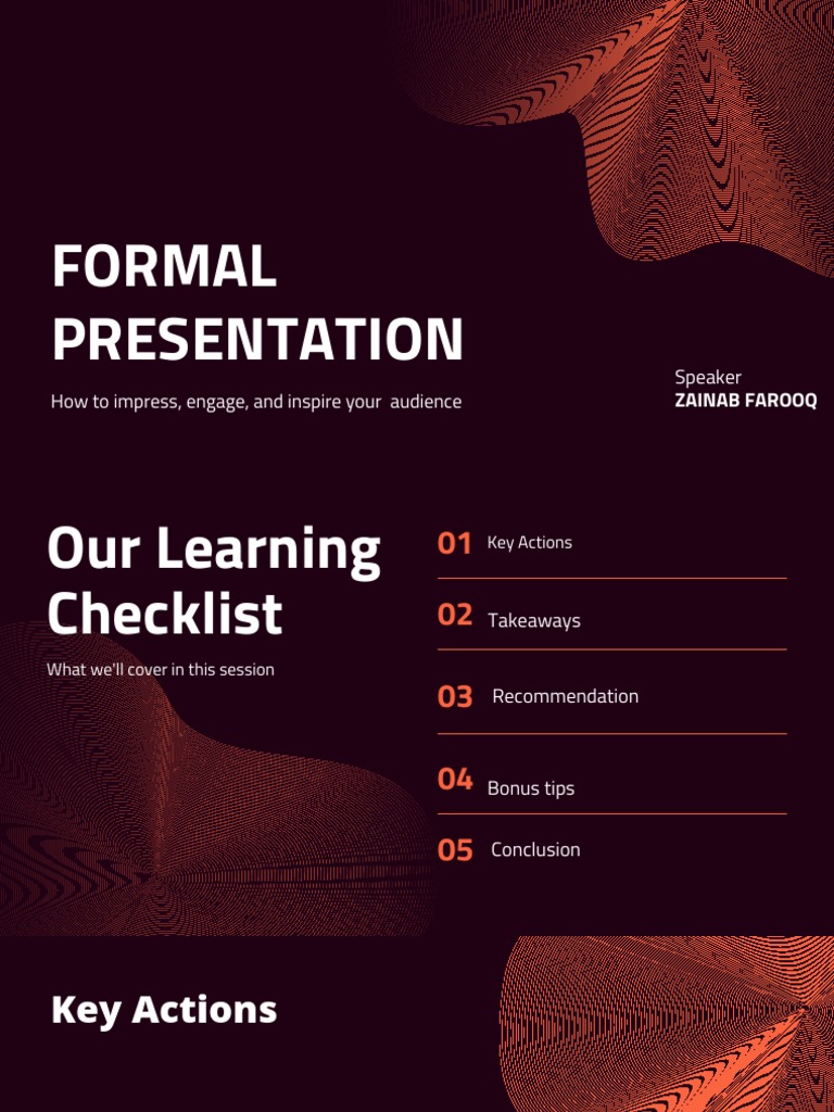 Effective Formal Presentation Tips | PDF