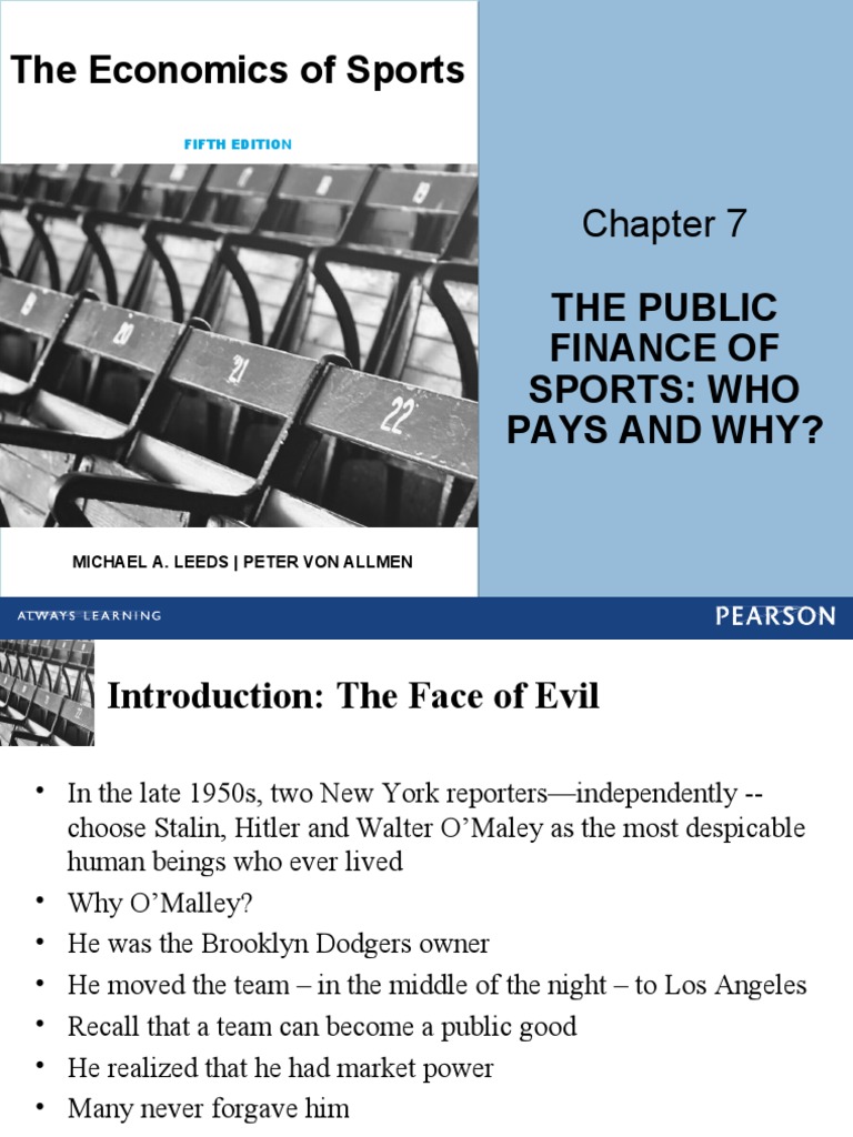 Unit 5. Lecture 2 Public Finance of Sports | PDF | Taxes | Economic Surplus