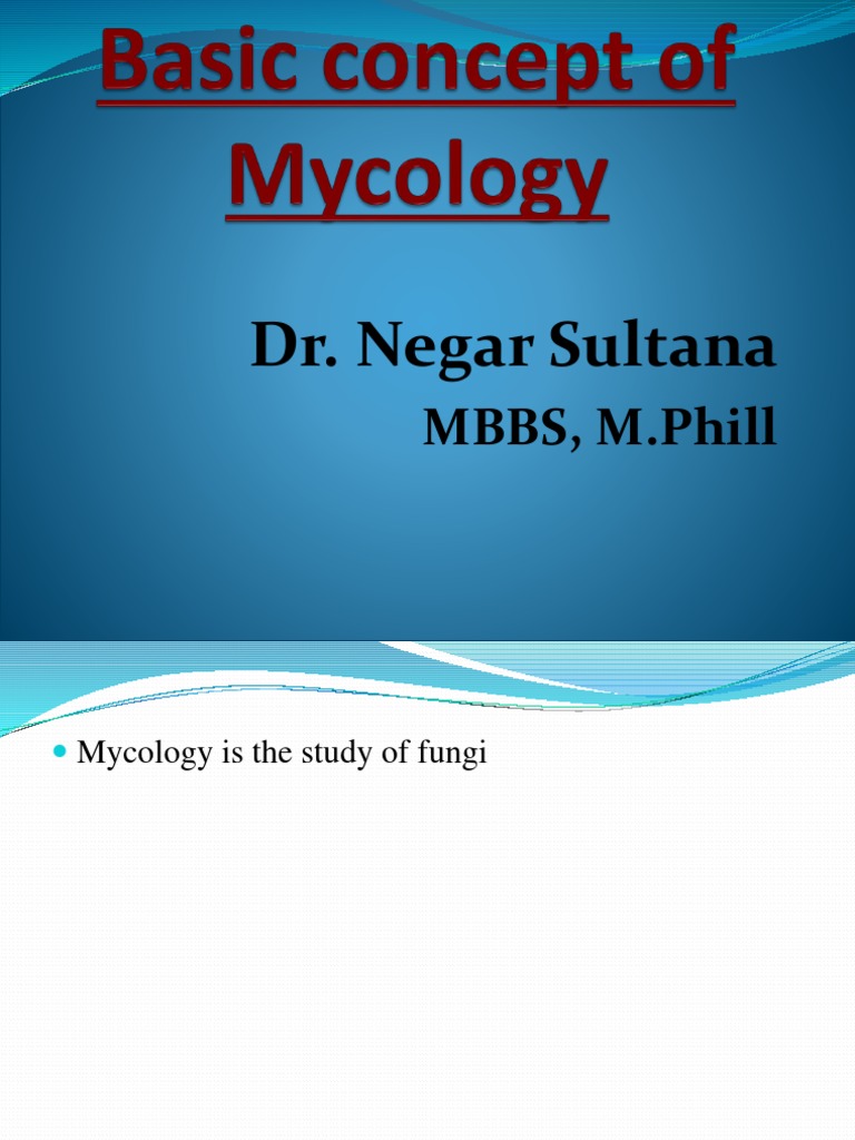 Basic Concept of Mycology PDF | PDF