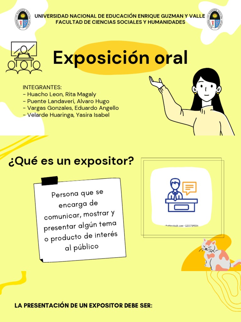 Exposición Oral Pdf Cognición Comunicación Humana