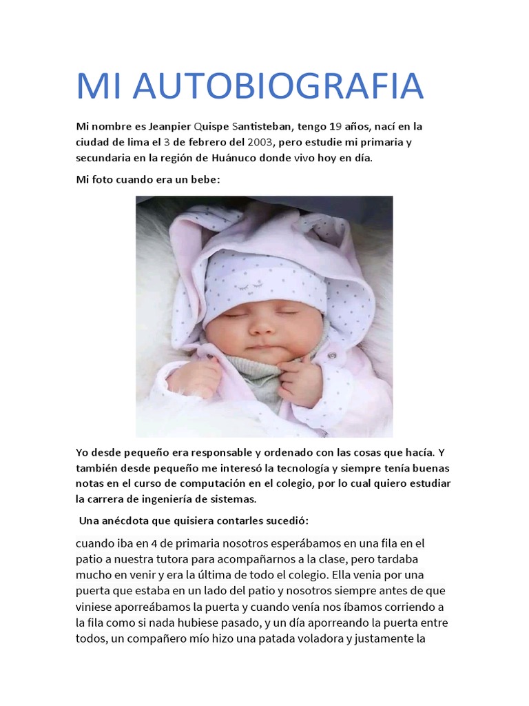 Mi Autobiografia | PDF | Ciencias sociales