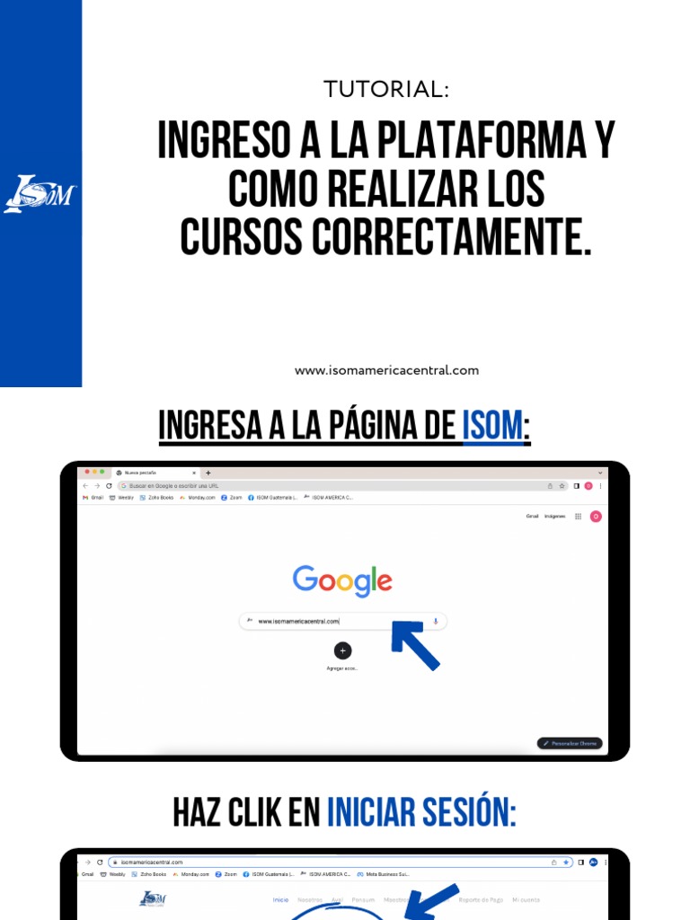 Tutorial Plataforma Isom | PDF