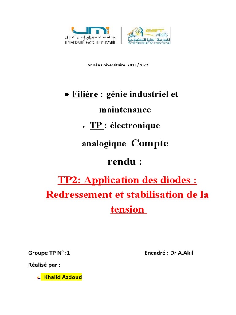 TPP2 Analogique | PDF | Ordinateurs | Technologie et ingénierie