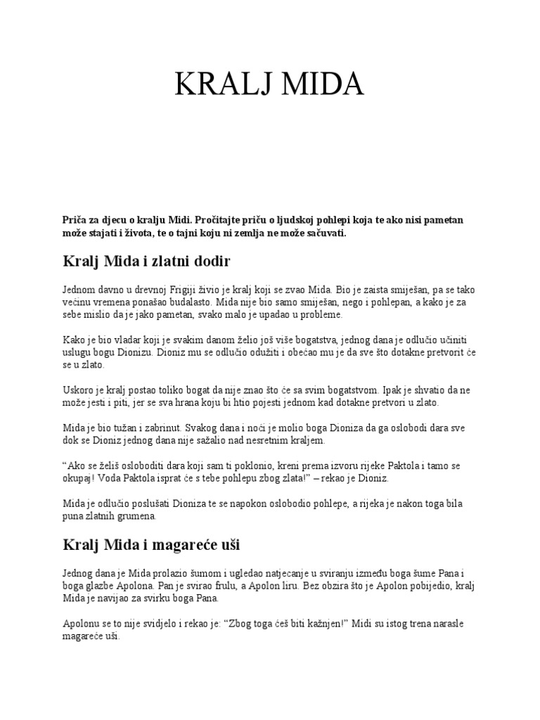 Kralj Mida | PDF