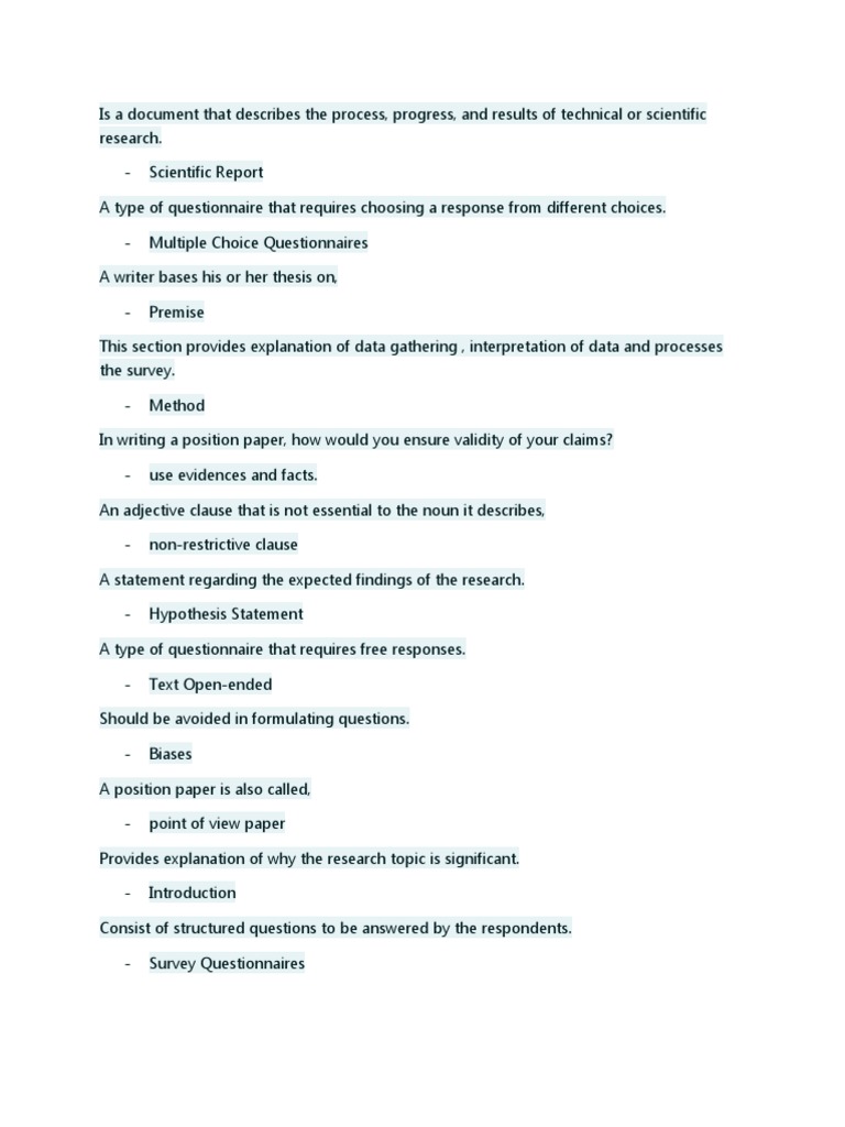 Eapp Q2 | PDF | Questionnaire | Survey Methodology