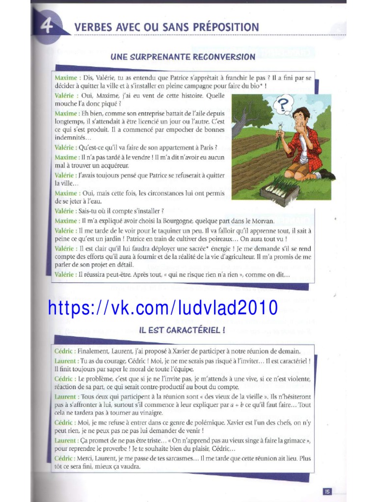 Les Verbes Suivis de Preposition | PDF