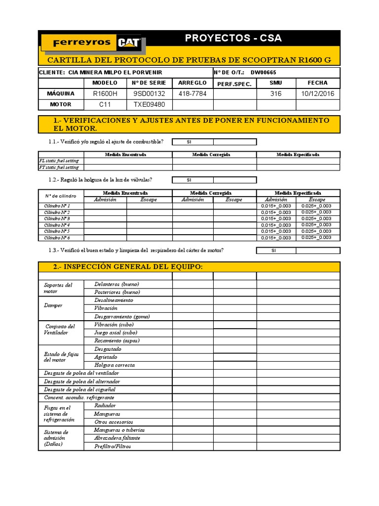 Ficha Técnica Scoop R1600H | PDF | Máquinas | Ingeniería mecánica