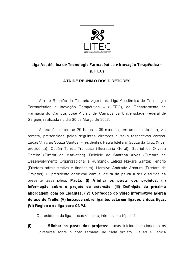 Ata 30.03 - (Litec) | PDF