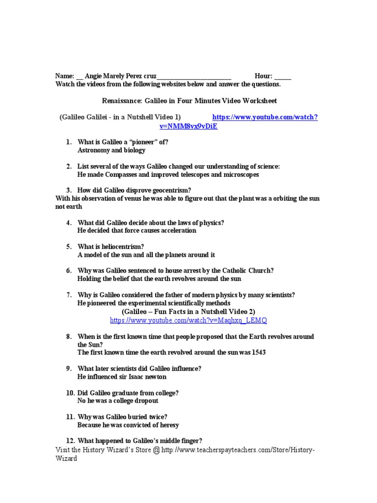 Galileo's Impact on Science Explained | PDF | Science & Mathematics