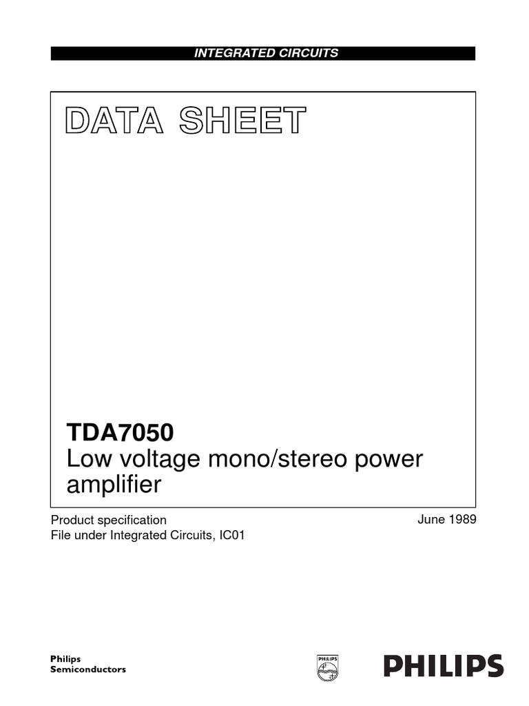 Tda7050 PDF | PDF | Amplifier | Electronics