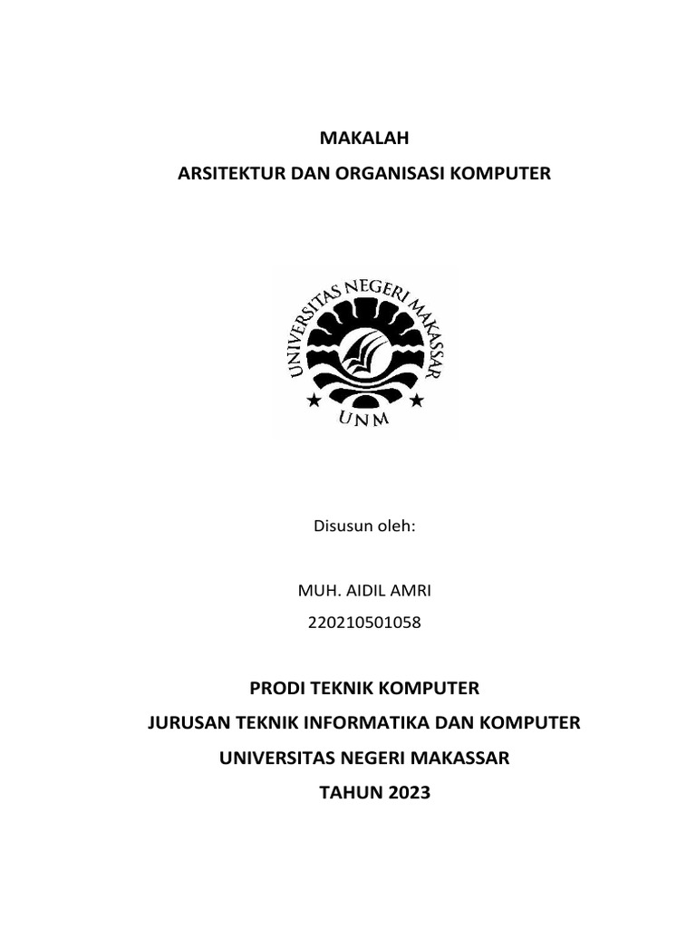 Muh. Aidil Amri 220210501058 Tugas Arsikom | PDF