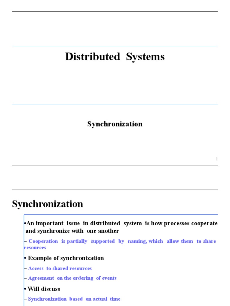 Chapter 6 Synchronization | PDF | Synchronization | Computer Engineering