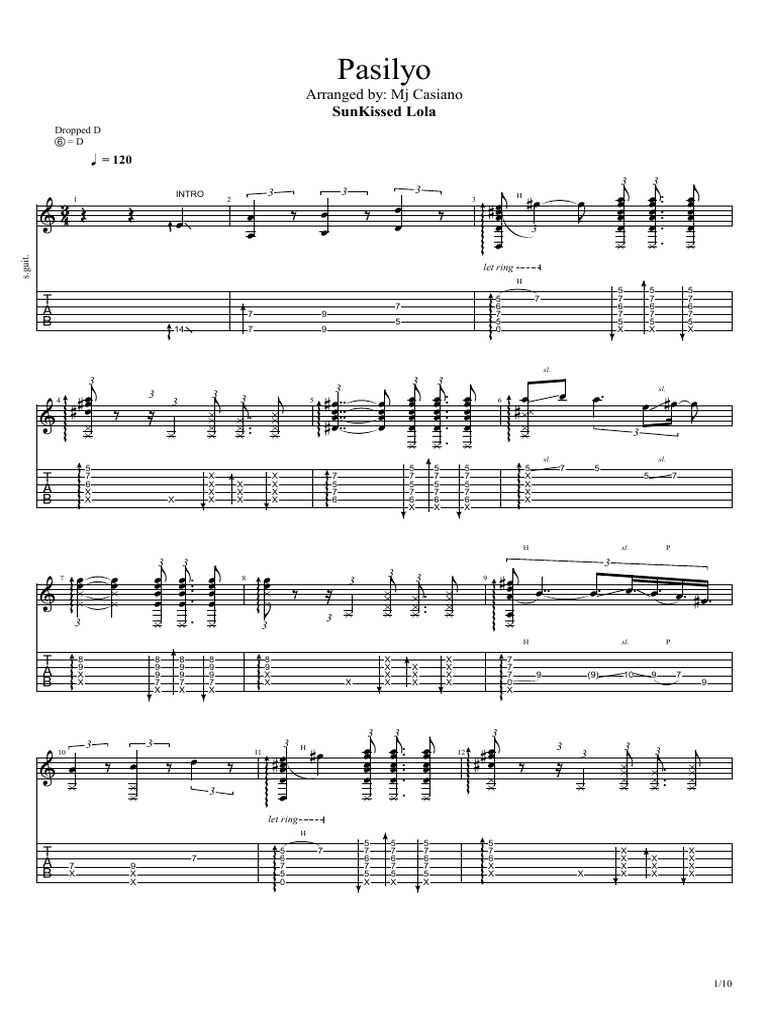 Pasilyo Piano Sheet Music | PDF