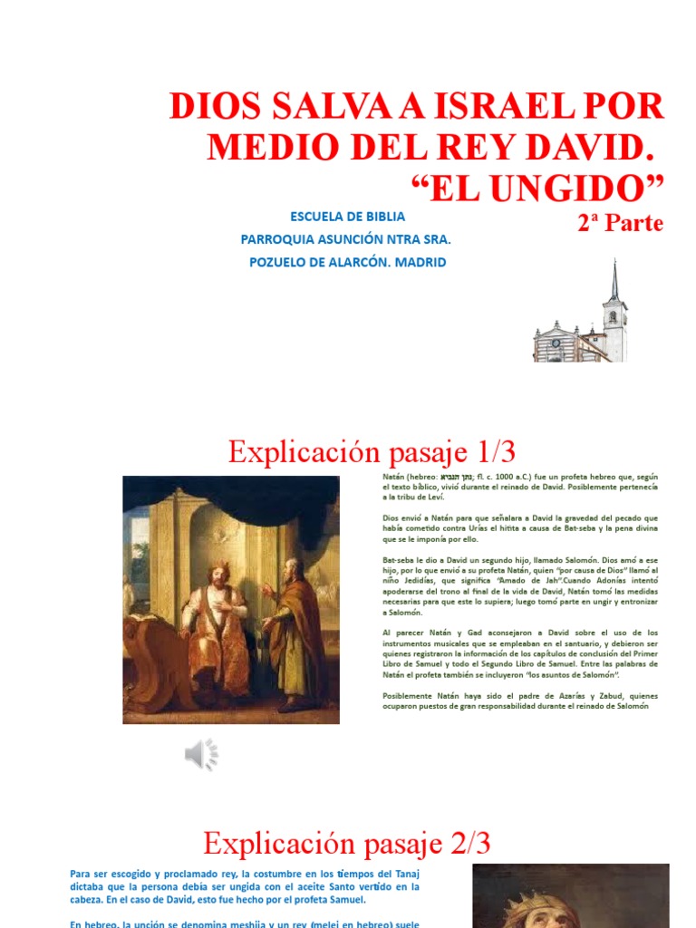 2020 2021. TEMA 1. DIOS SALVA A ISRAEL POR MEDIO DEL REY 2 Parte | PDF