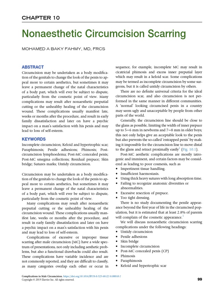 Cicatriciais PDF | PDF | Circumcision | Penis