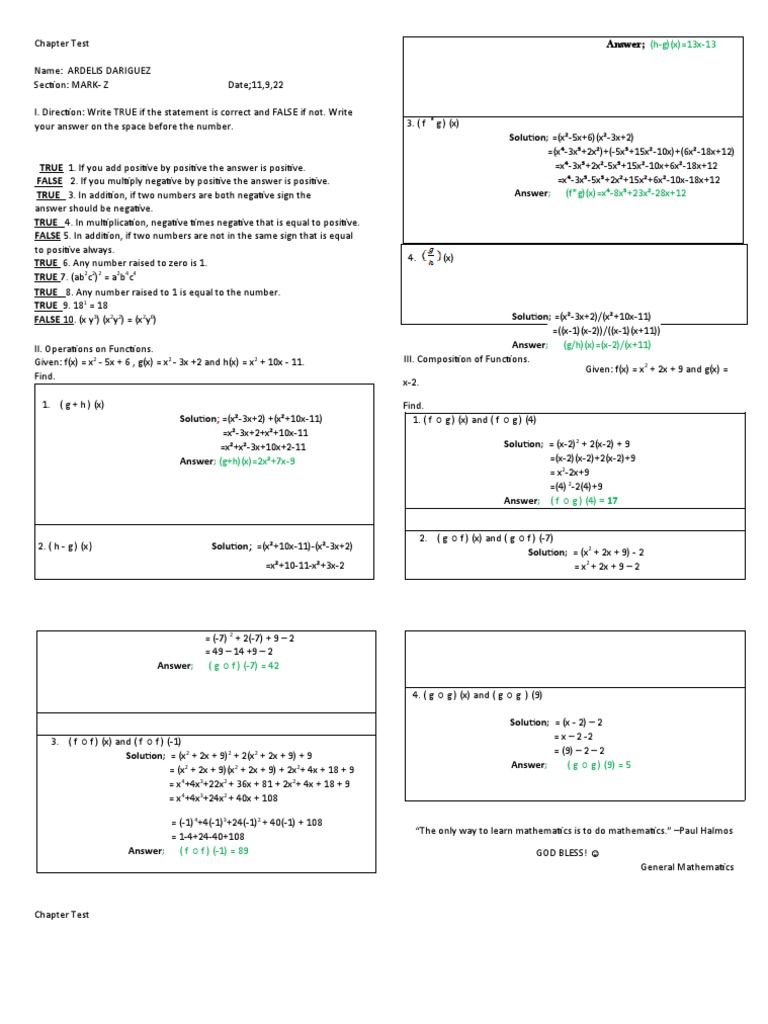 Math Exam | PDF | Mathematics | Mathematical Concepts