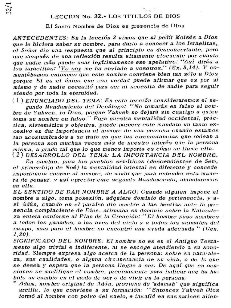 Lección no. 32 | PDF