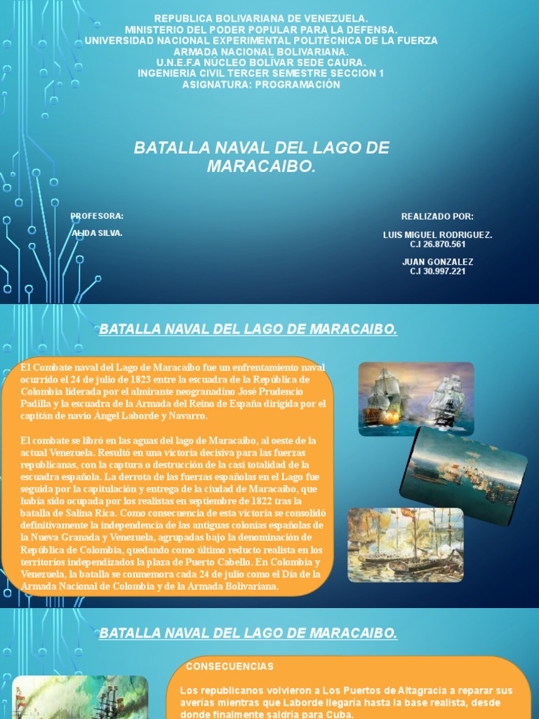 Batalla Naval Del Lago de Maracaibo | PDF