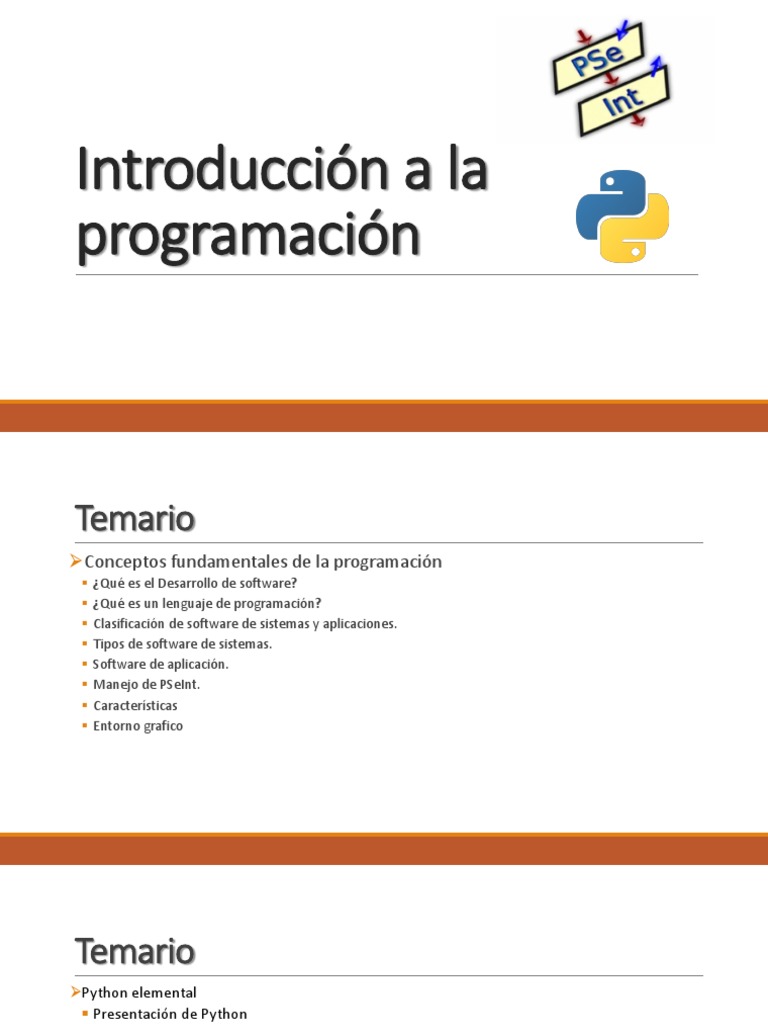 Introducción Programación | PDF