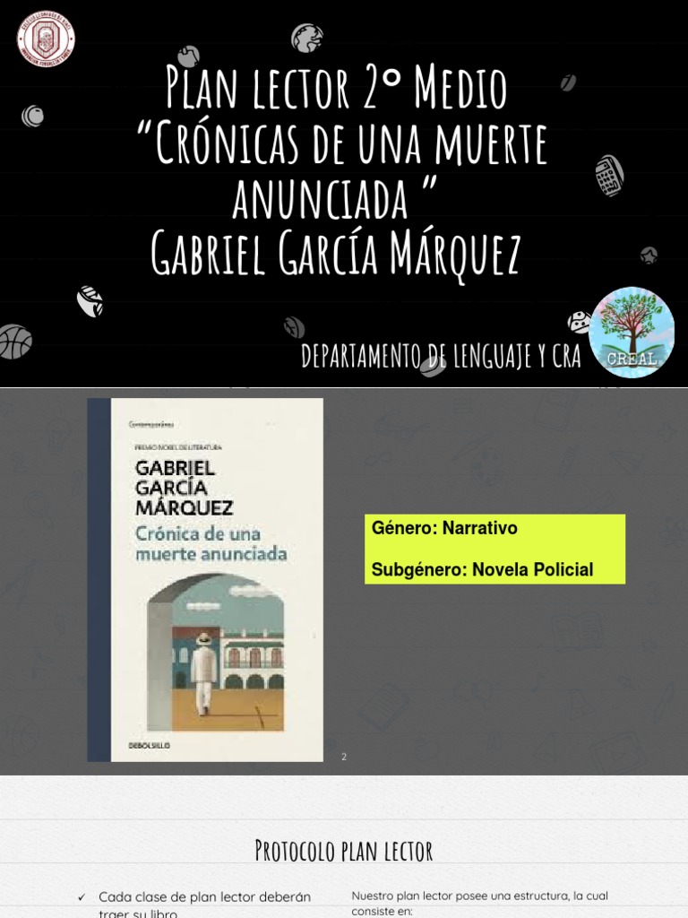 Plan Lector: Crónica de una Muerte Anunciada | PDF | Historia | Libros ...