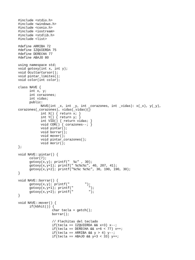 Navesitas Game CPP | PDF
