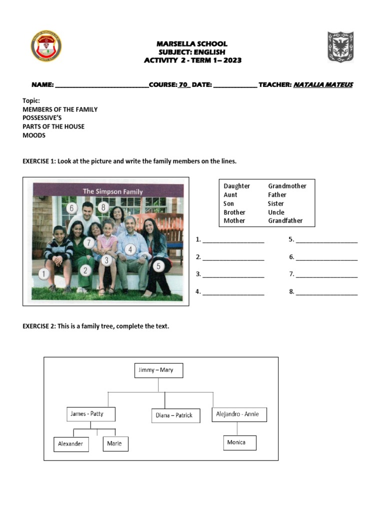 English Activity Number 3 | PDF