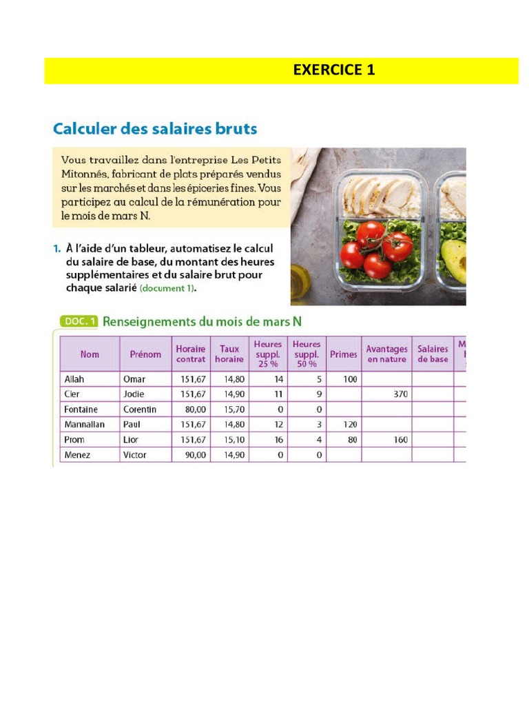 Dossier Execl Ch6a | PDF