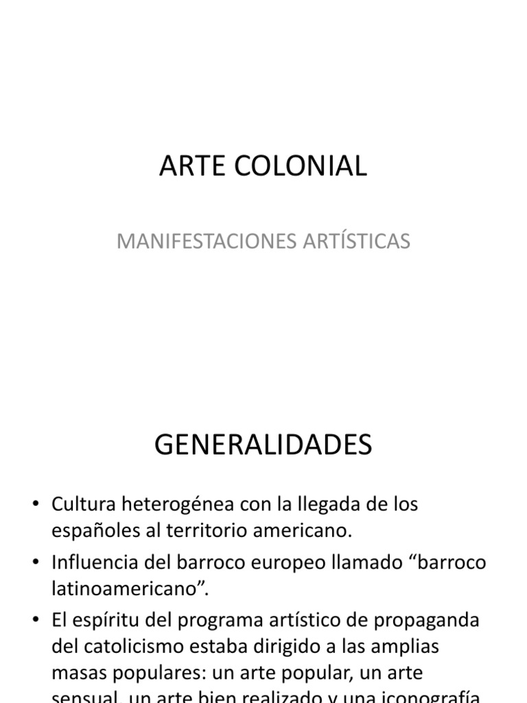 Arte Colonial | PDF