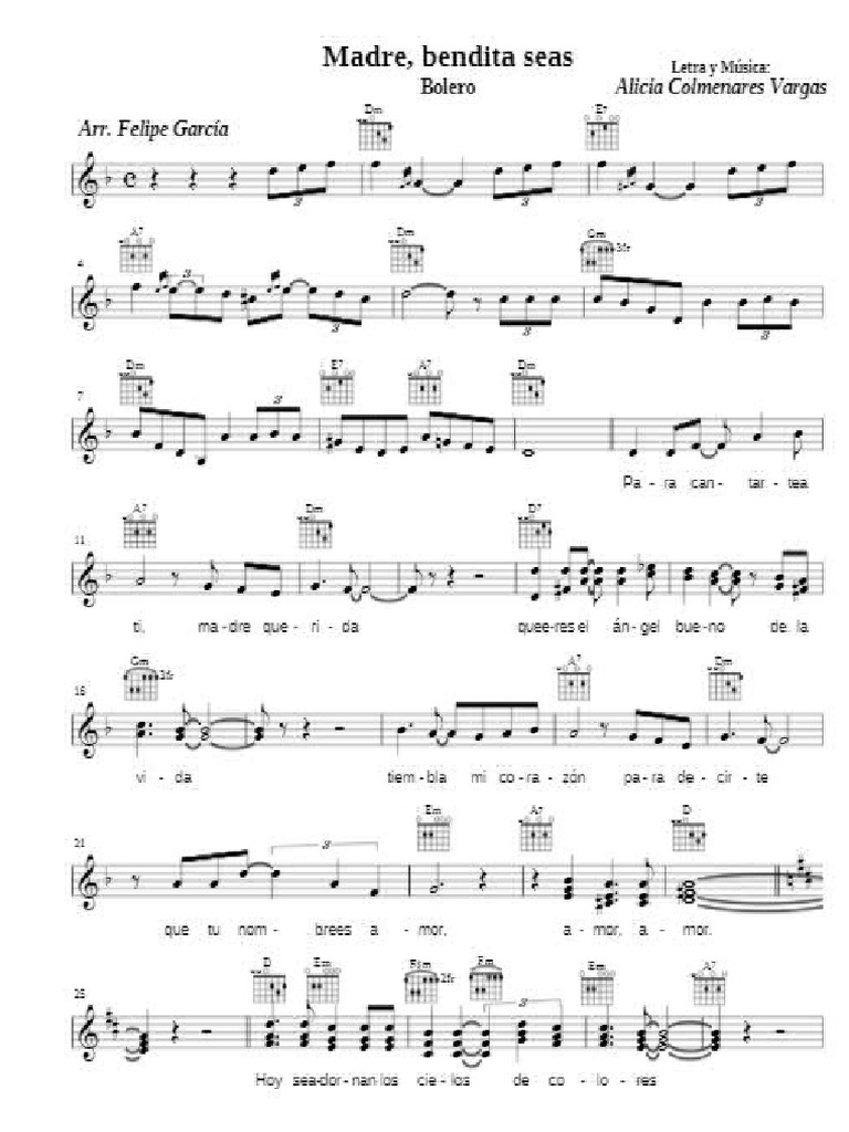 Madre Querida Panchos | PDF