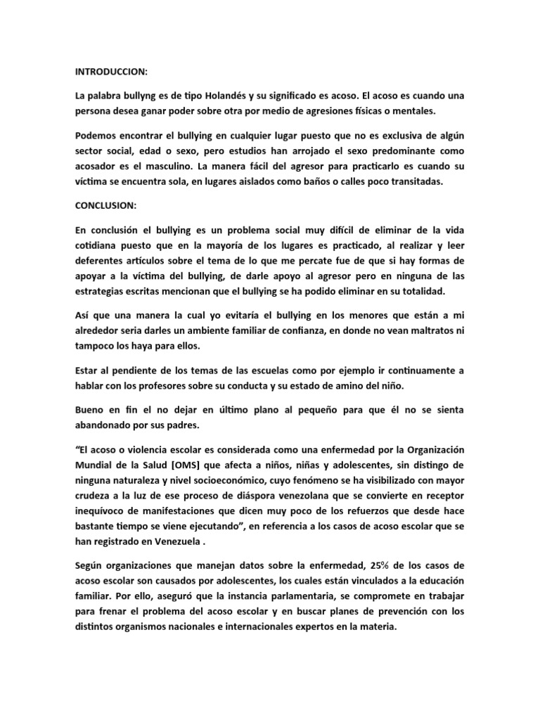 BUILING | PDF | Violencia | Agresión BUILING | PDF | Violencia | Agresión