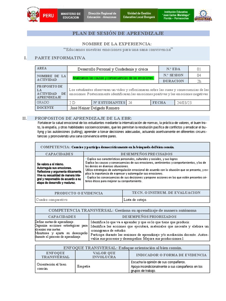 Sesion 4 DPCC 2D Eda 1 | PDF