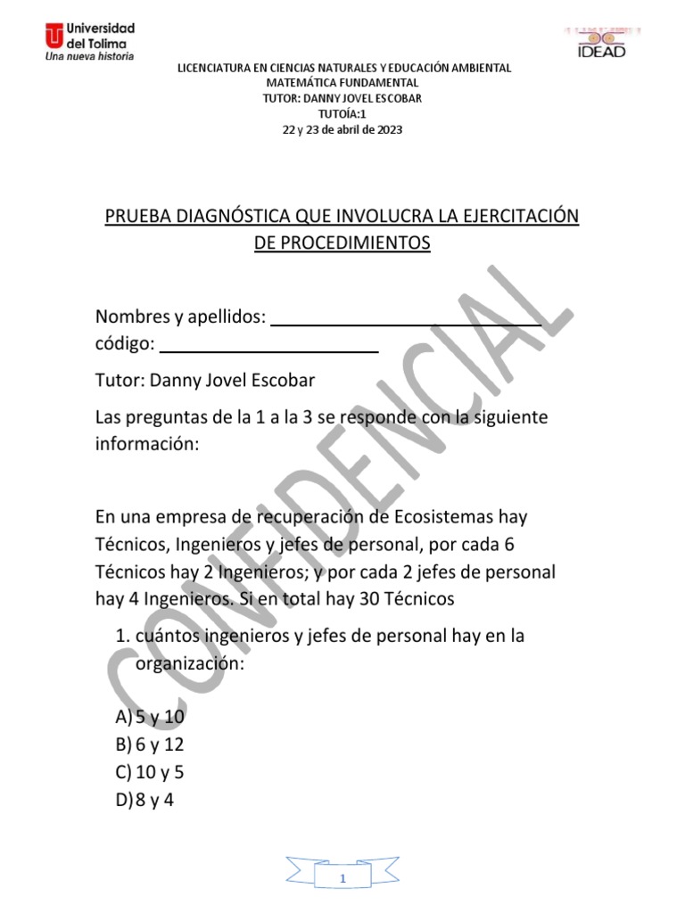 Pruba Diagnostica PDF | PDF | Tecnología