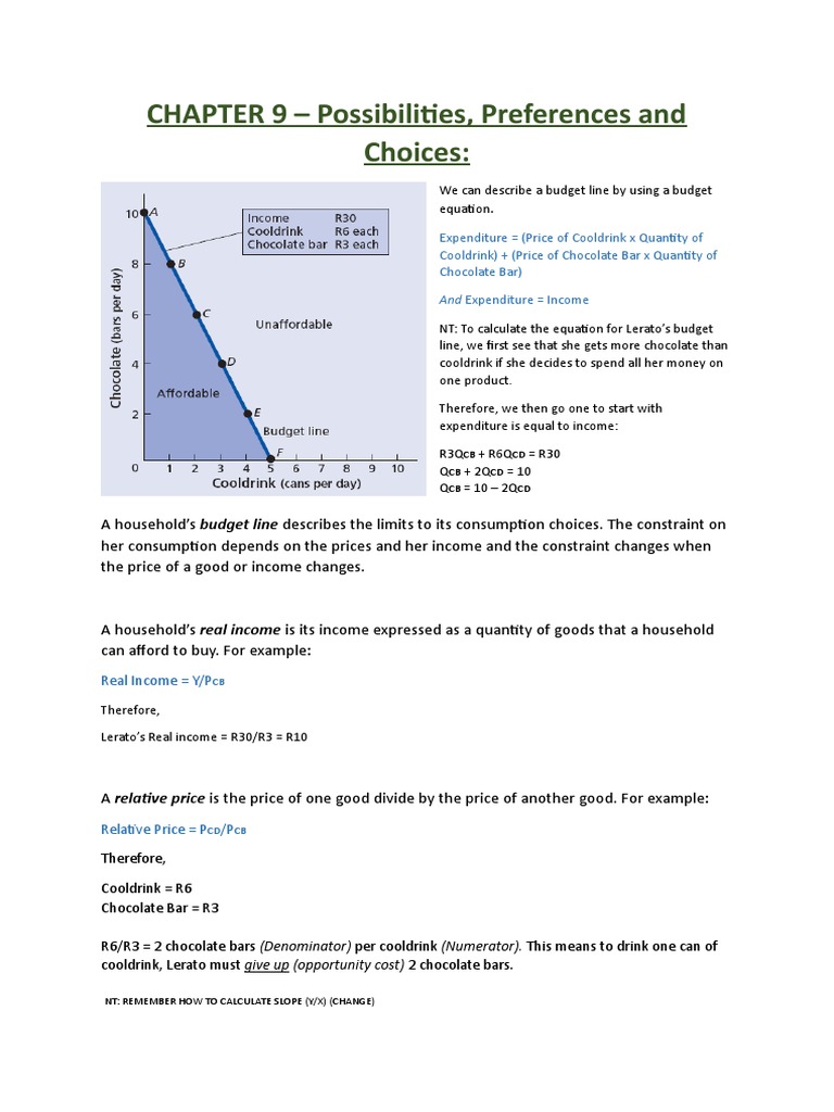 CHAPTER 9-Preferences, Production and Choices | PDF | Microeconomics ...