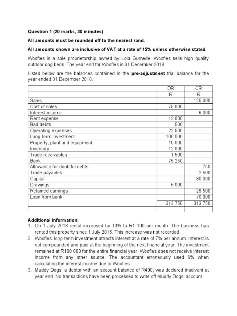 Acct 101 30 Min Question | PDF
