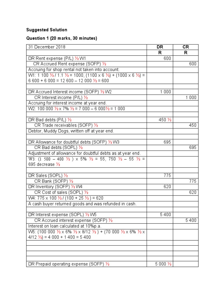 Acct 101 30 min Solution.docx | PDF