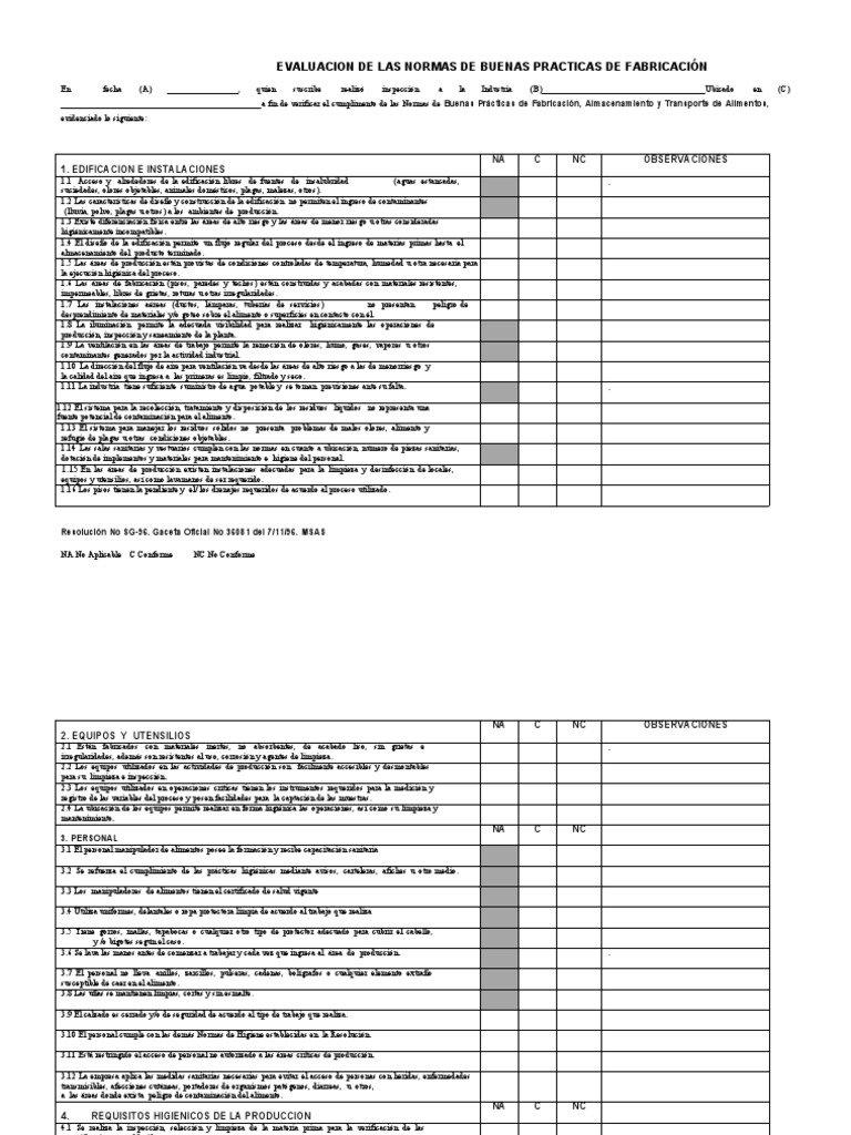 Buenaspracticasdefabricacion BPF | PDF | Hogar, jardinería y bricolaje | Tecnología