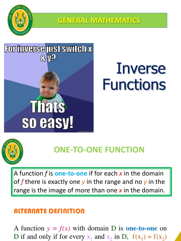 Inverse Functions | PDF