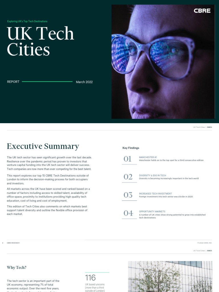 CBRE Tech Cities Report 2022 PDF | PDF