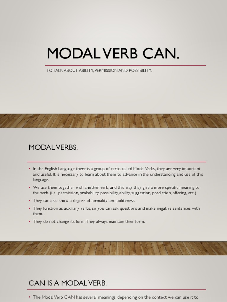 Can-Modal Explanationtosha PDF | PDF | Question | Verb
