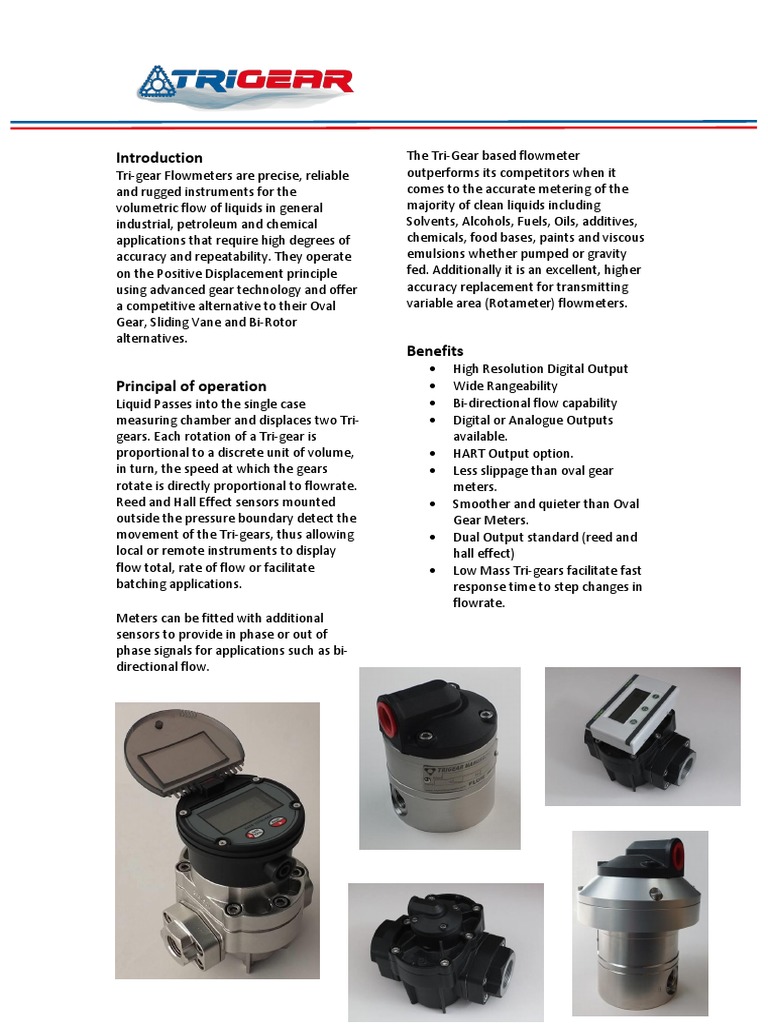 Trigear Brochure - 2121 PDF | PDF | Chemistry | Applied And Interdisciplinary Physics
