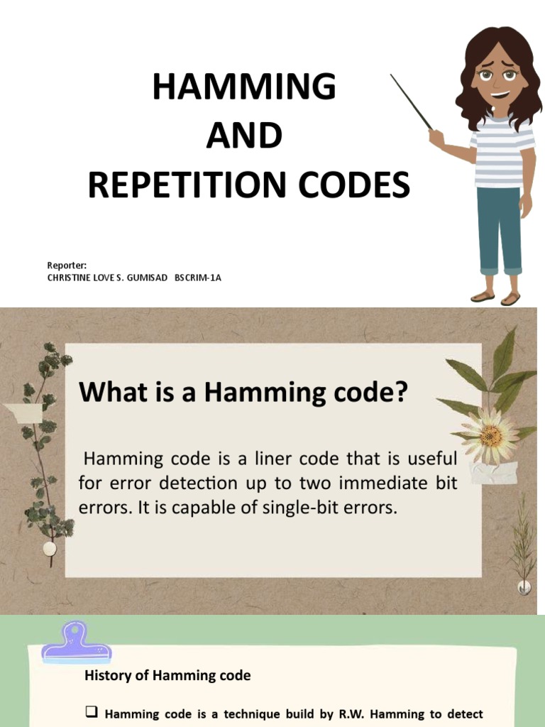 Repetition and Hamming Codes | PDF | Teaching Methods & Materials ... Repetition and Hamming Codes | PDF | Teaching Methods & Materials ...