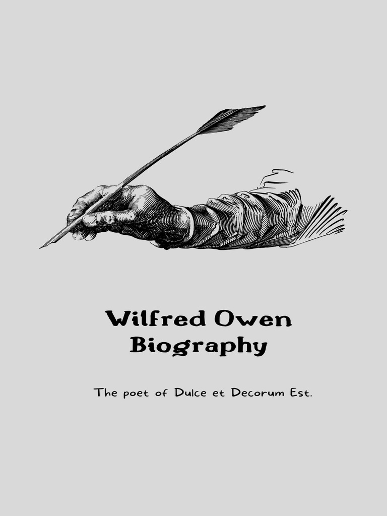 Wilfred Owen Biography | PDF Wilfred Owen Biography | PDF
