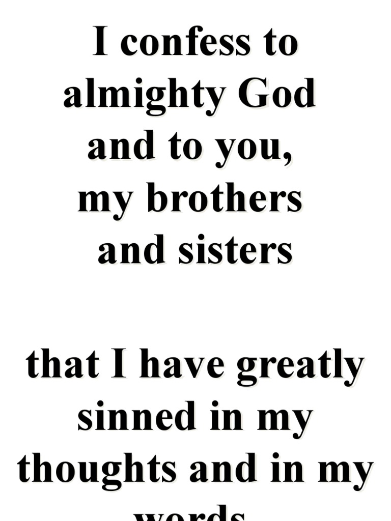 Confiteor | PDF