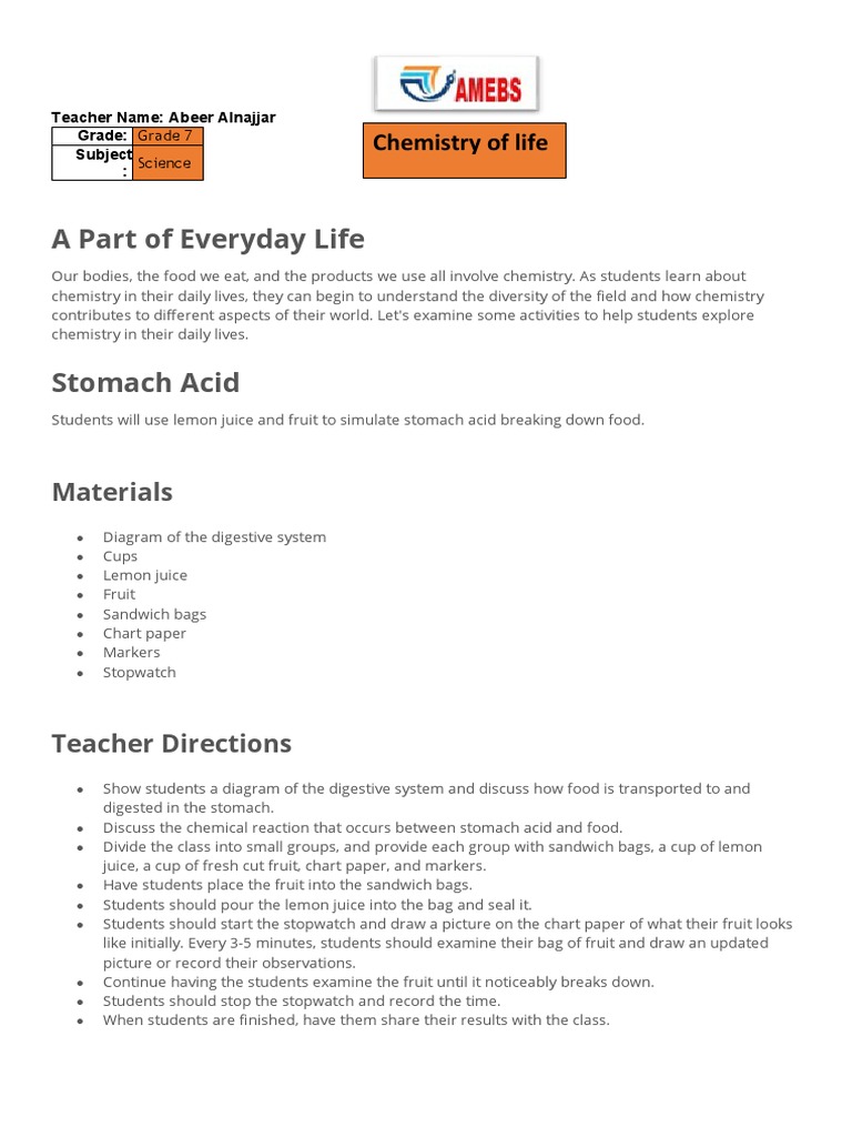 Exploring Chemistry in Everyday Life: Hands-on Activities to ...