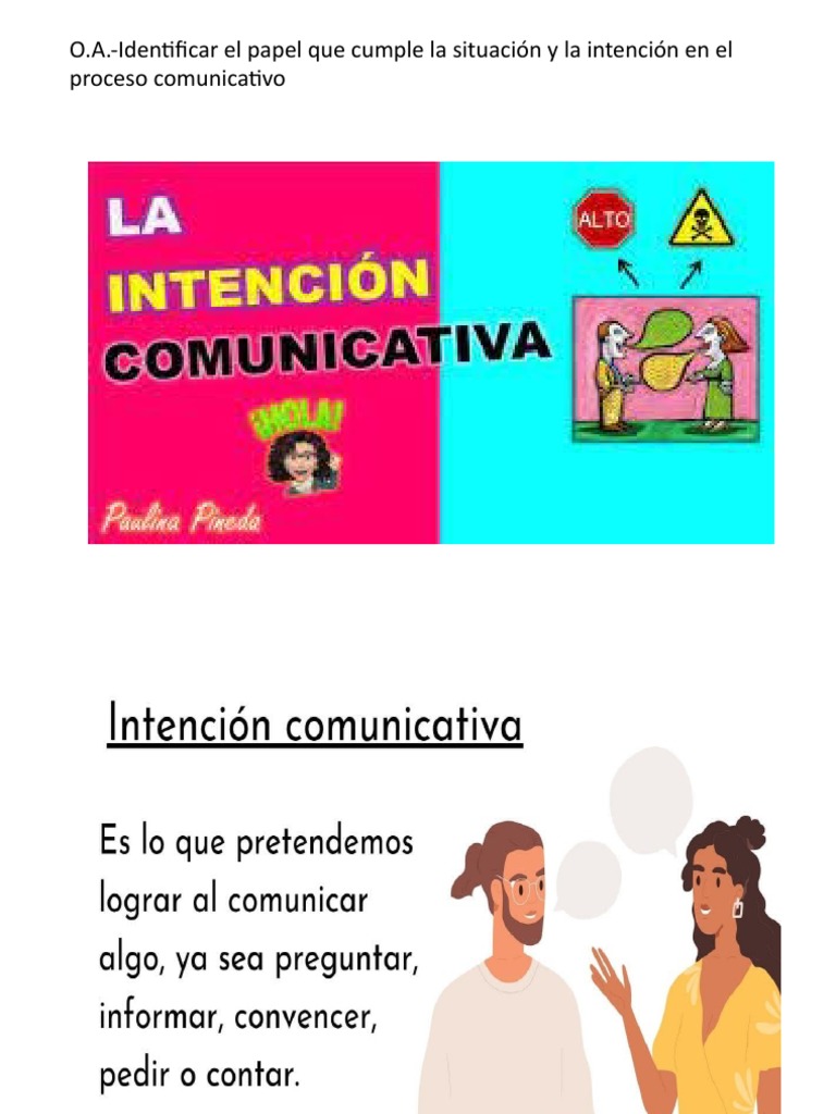 Intencion Comunicativa.pptx | PDF
