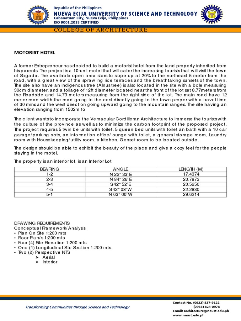 MOTEL-DESIGN-PROBLEM | PDF