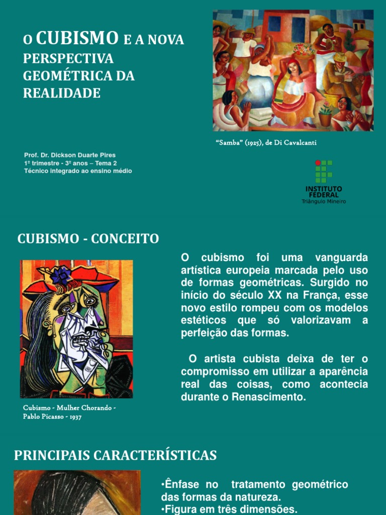 Cubismo: Conceitos e Características | PDF | Pablo Picasso | Cubismo