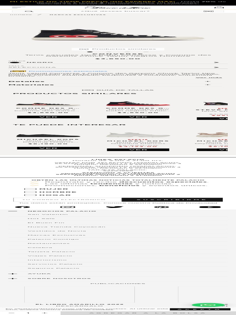 Converse Tenis casuales tipo botín Converse x Co….pdf | PDF